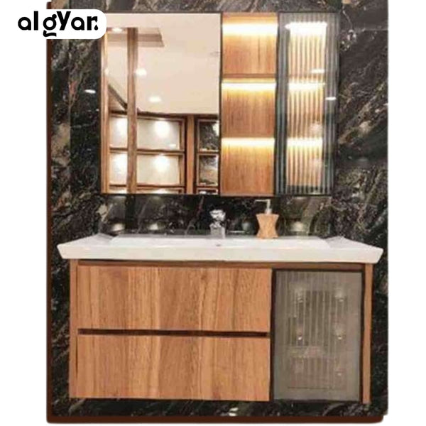 وحدة حمام موبليا سمايل خشابى ×اسود مقاس ٨٥سم من بلاك هورس – Al-Jayar